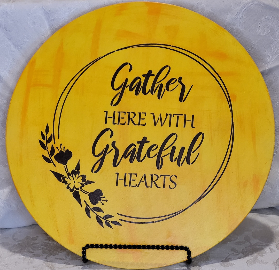 Gather Here - Round Sign - Etsy