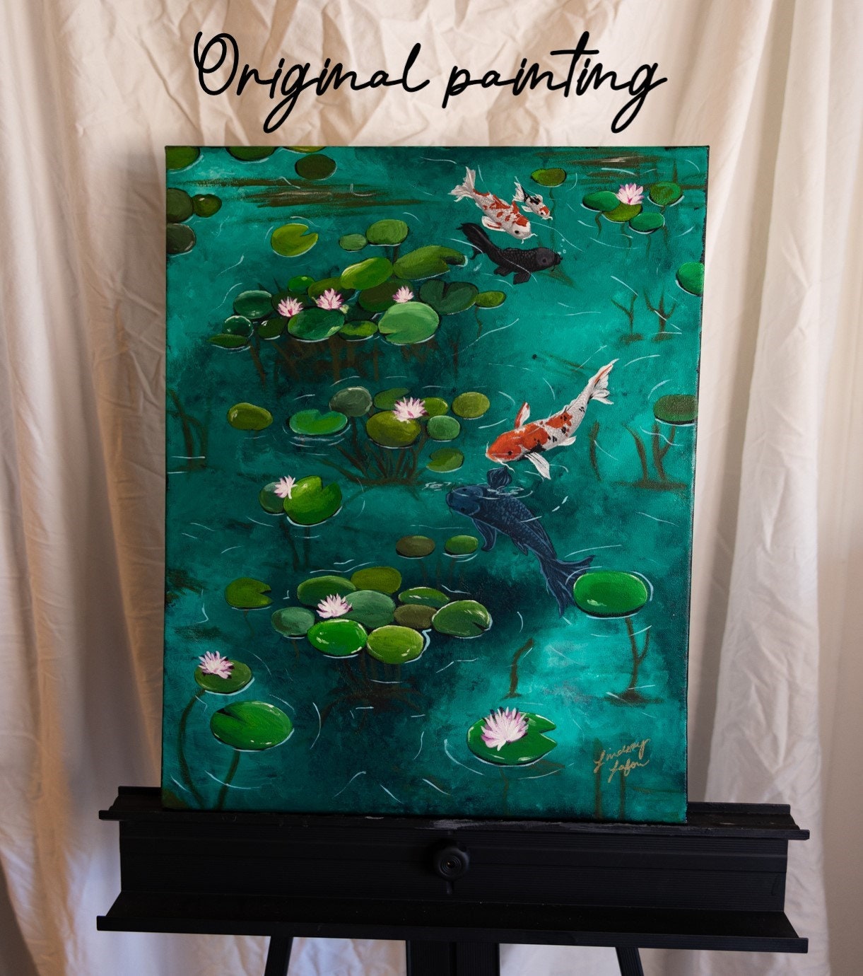 Koi Pond Poster Print - Etsy