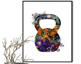 Kettlebell Wall Art - Etsy