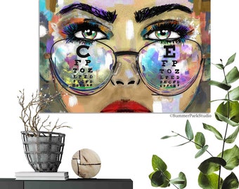 Eye Chart Wall Art | Etsy