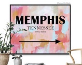 Custom Location Wall Art Printable Location Sign City State - Etsy
