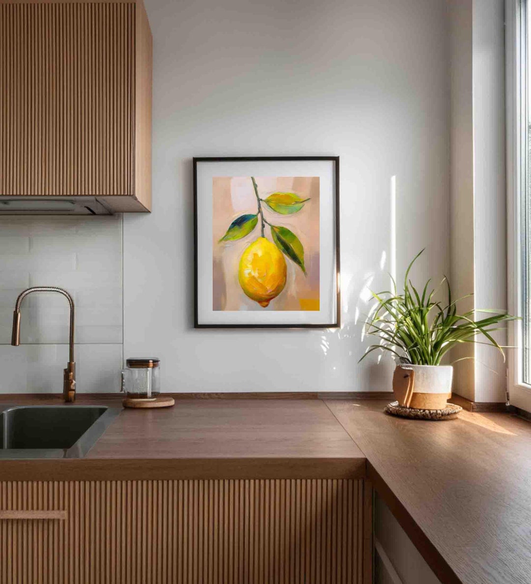 Lemon Art for Kitchen Prints Yellow Lemon Kitchen Wall Art Food Prints ...