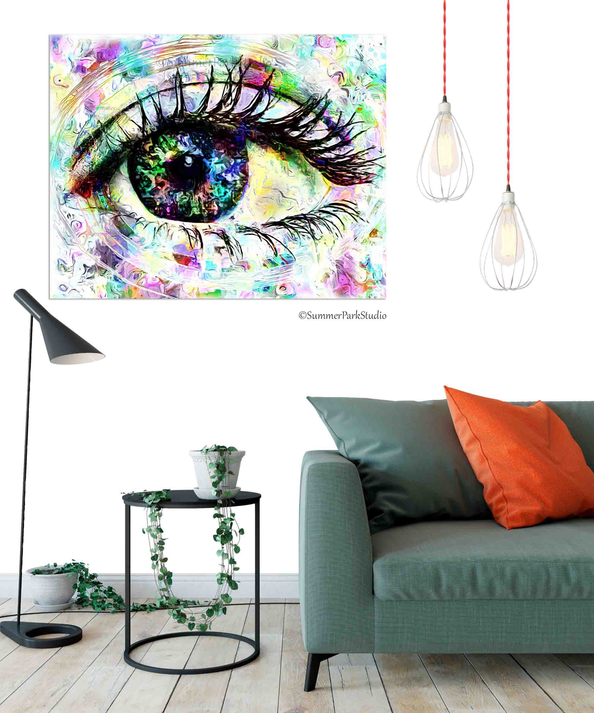 Eye Wall Art, Optometry Art Prints or Stretched Canvas, Optician ...