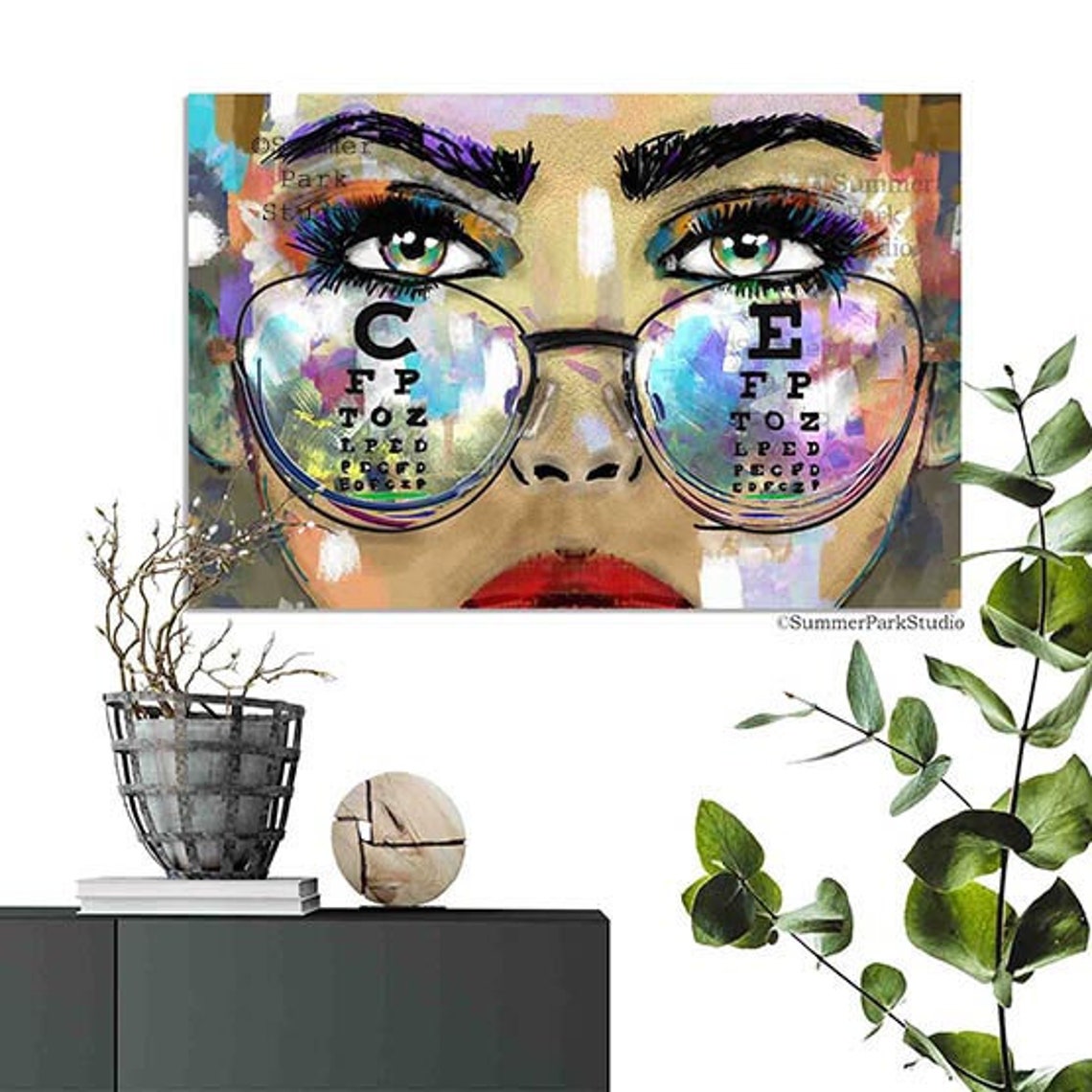 Eye Art Optometrist Optician Eyeglasses Wall Art Eye - Etsy