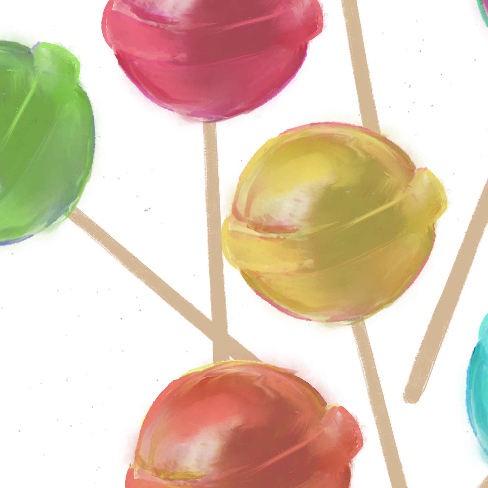 Lollipop Art Print Candy Wall Art Lollipops Decor Sugar Sweets - Etsy