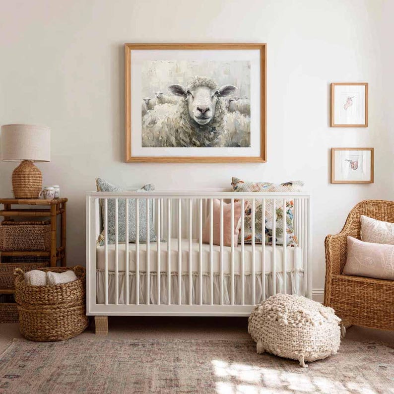 Sheep Art Print - French Country Décor (paper or Canvas) - Etsy