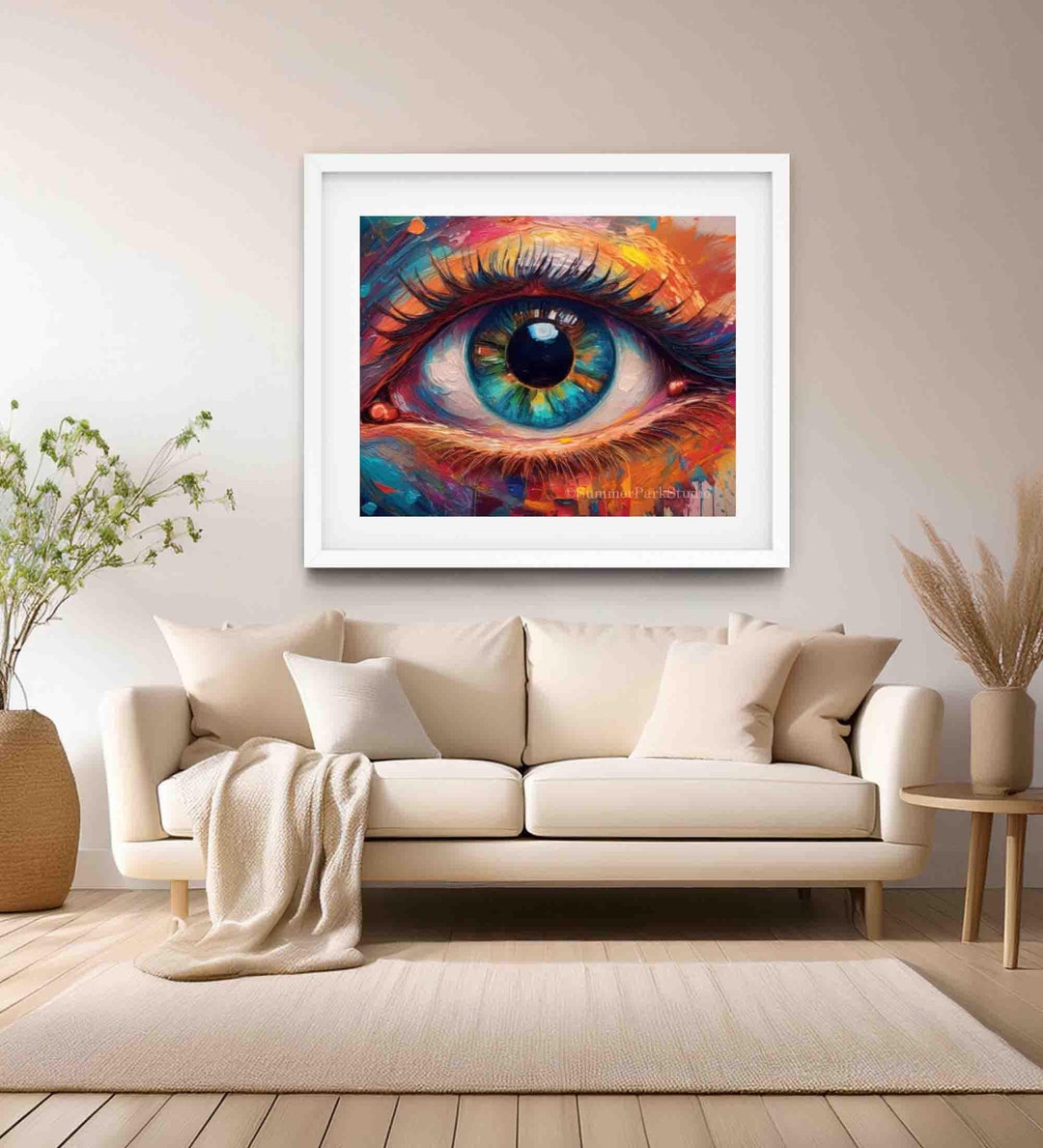 Colorful Eye Art Print: Optometry Office Decor, Optician Artwork - Etsy