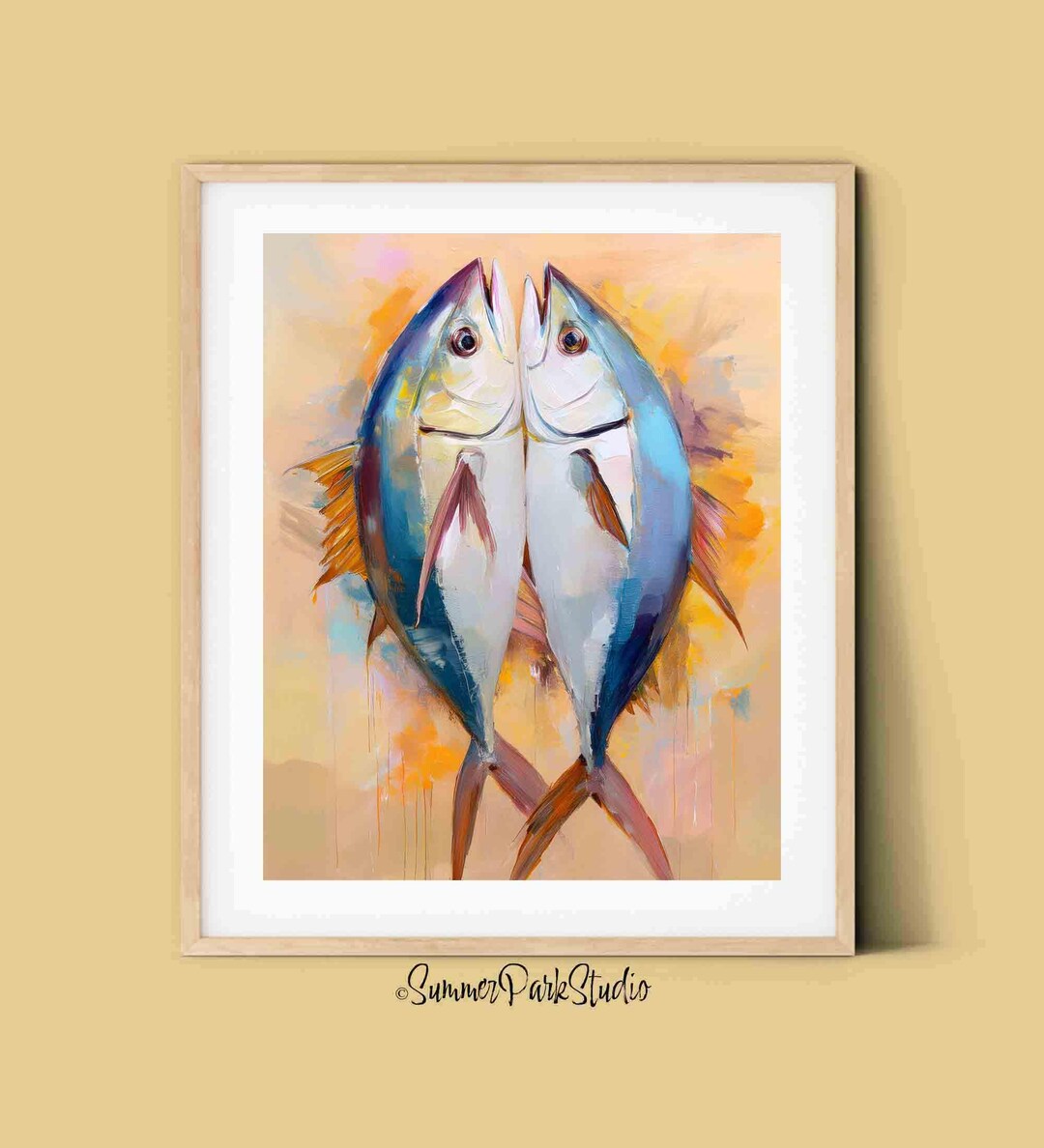 Tuna Fish Art Print Seafood Wall Art Kitchen Print Fish Chef Seafood ...
