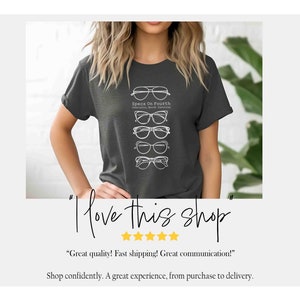 Optician Optometrist T-shirt, Customize With Company Name and Location ...