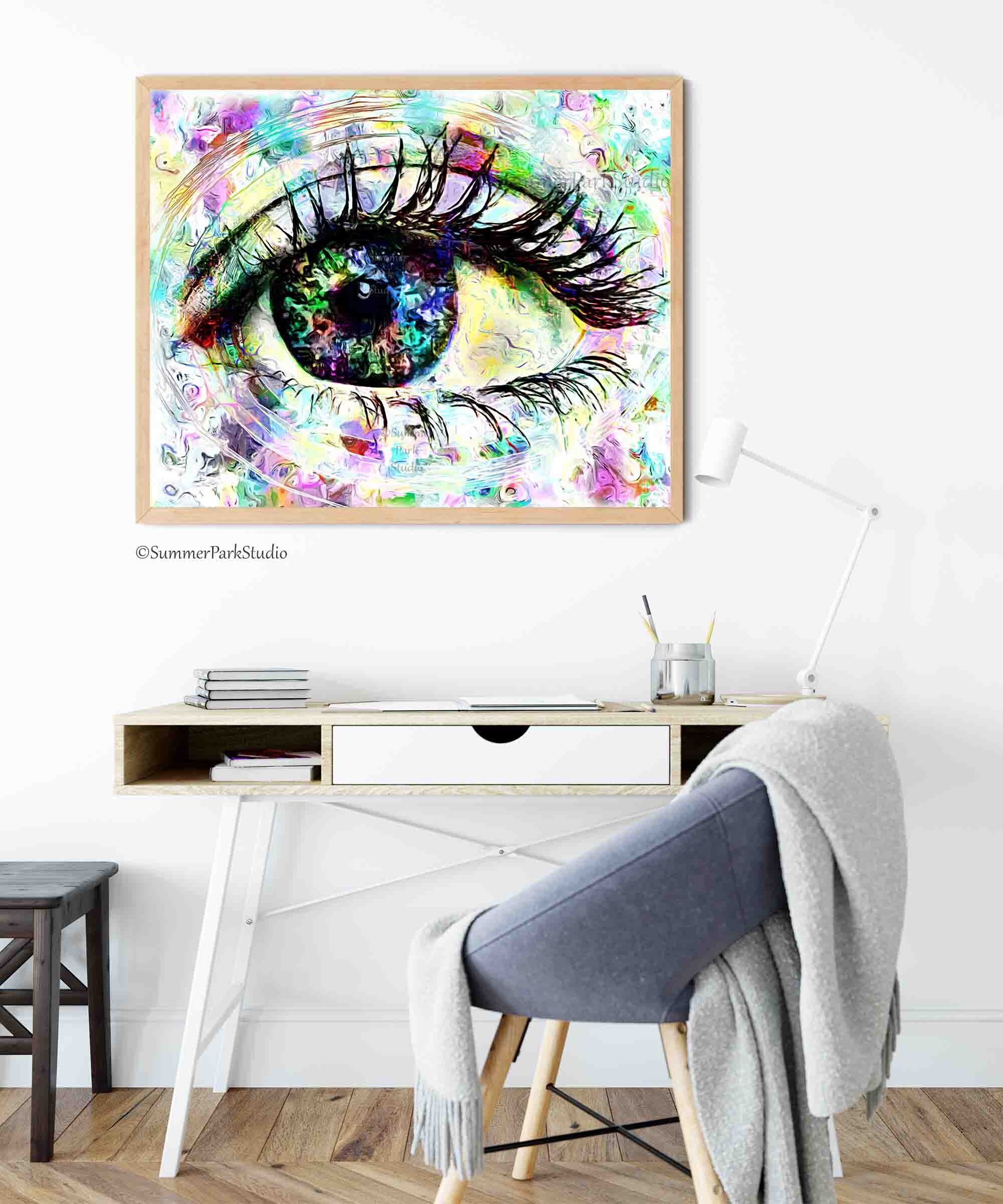 Eye Wall Art, Optometry Art Prints or Stretched Canvas, Optician ...