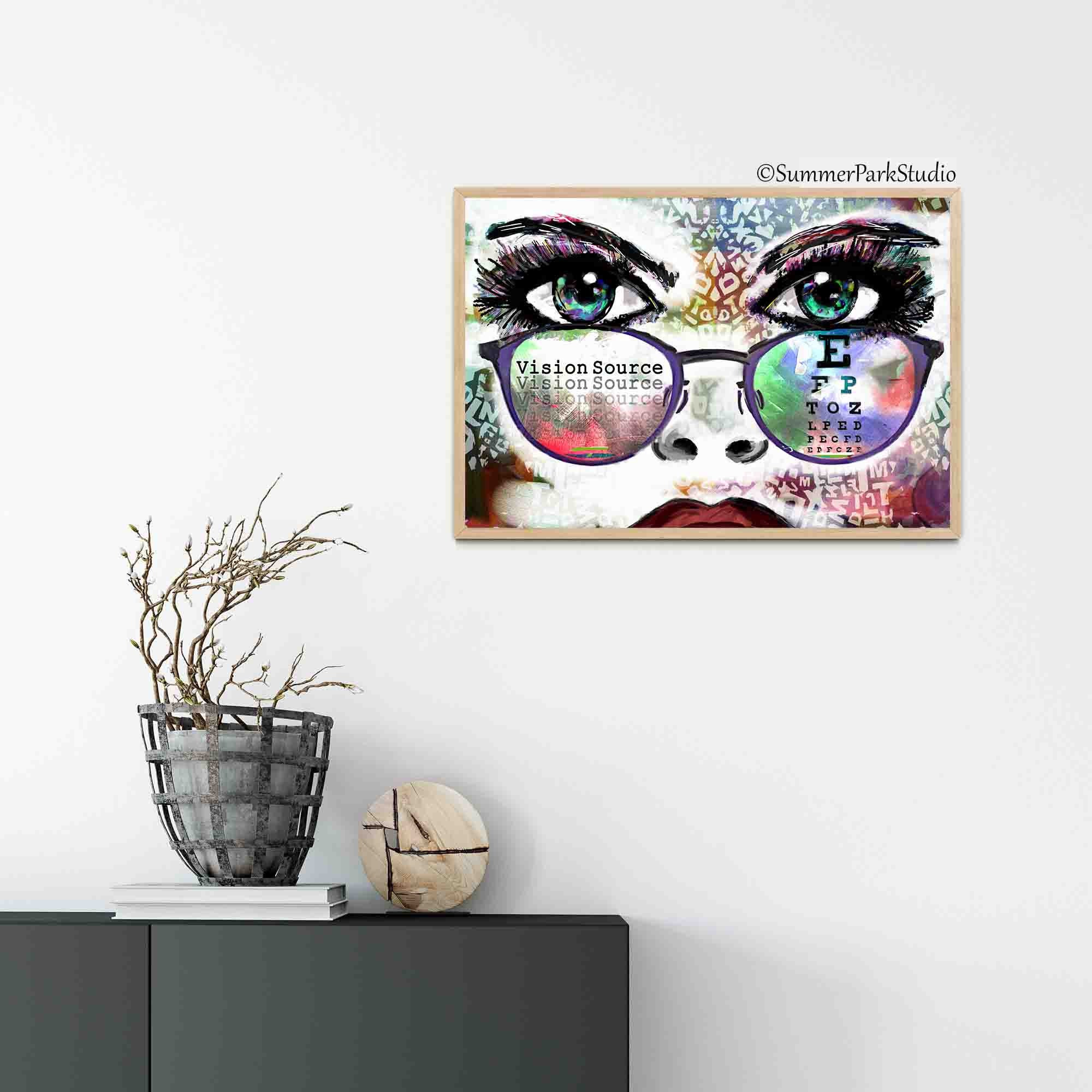 Custom Optician Office Art: Eye Chart Print, Personalized Name - Etsy