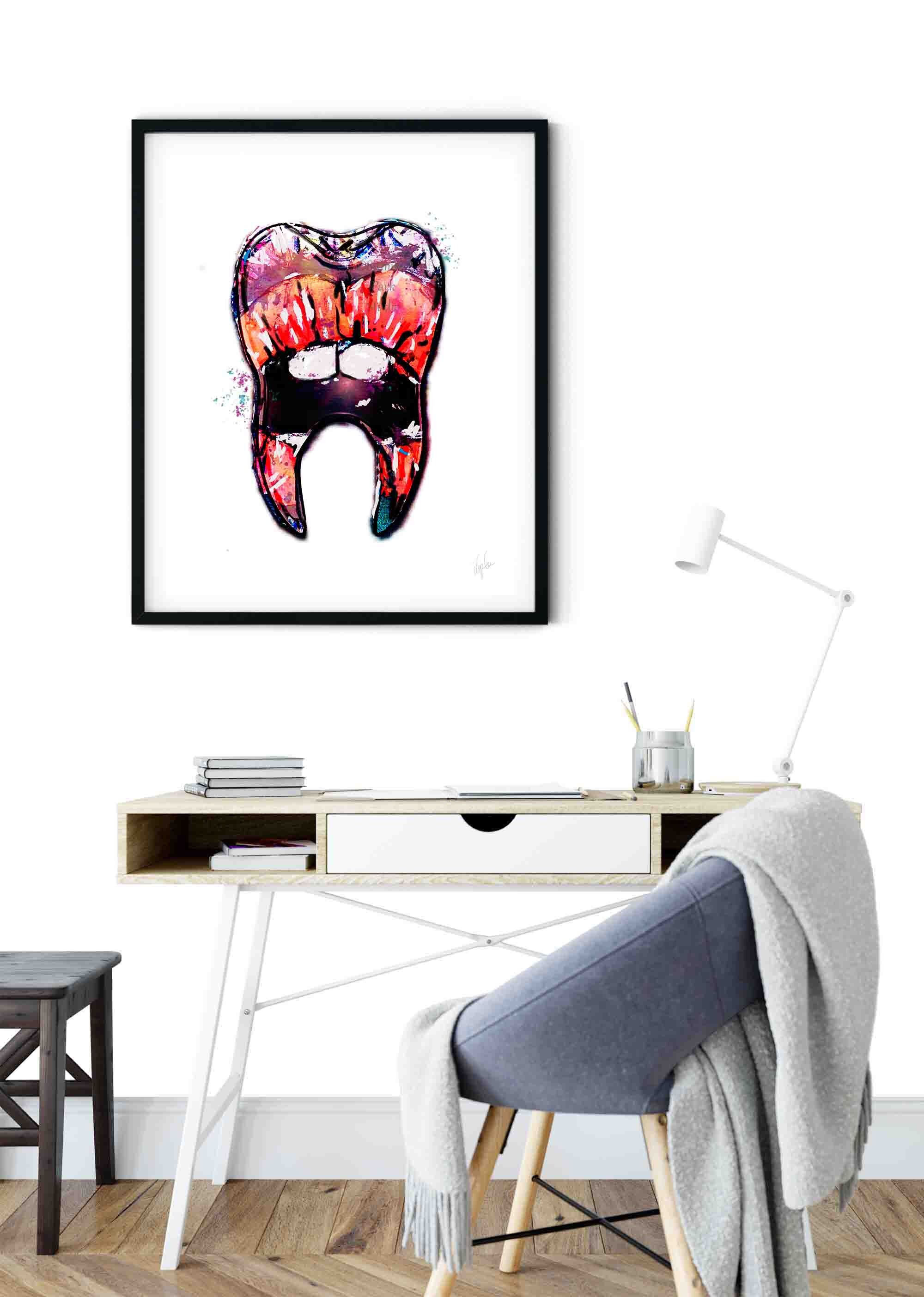 Dentist Art Print Dental Office Wall Art Orthodontist Print - Etsy