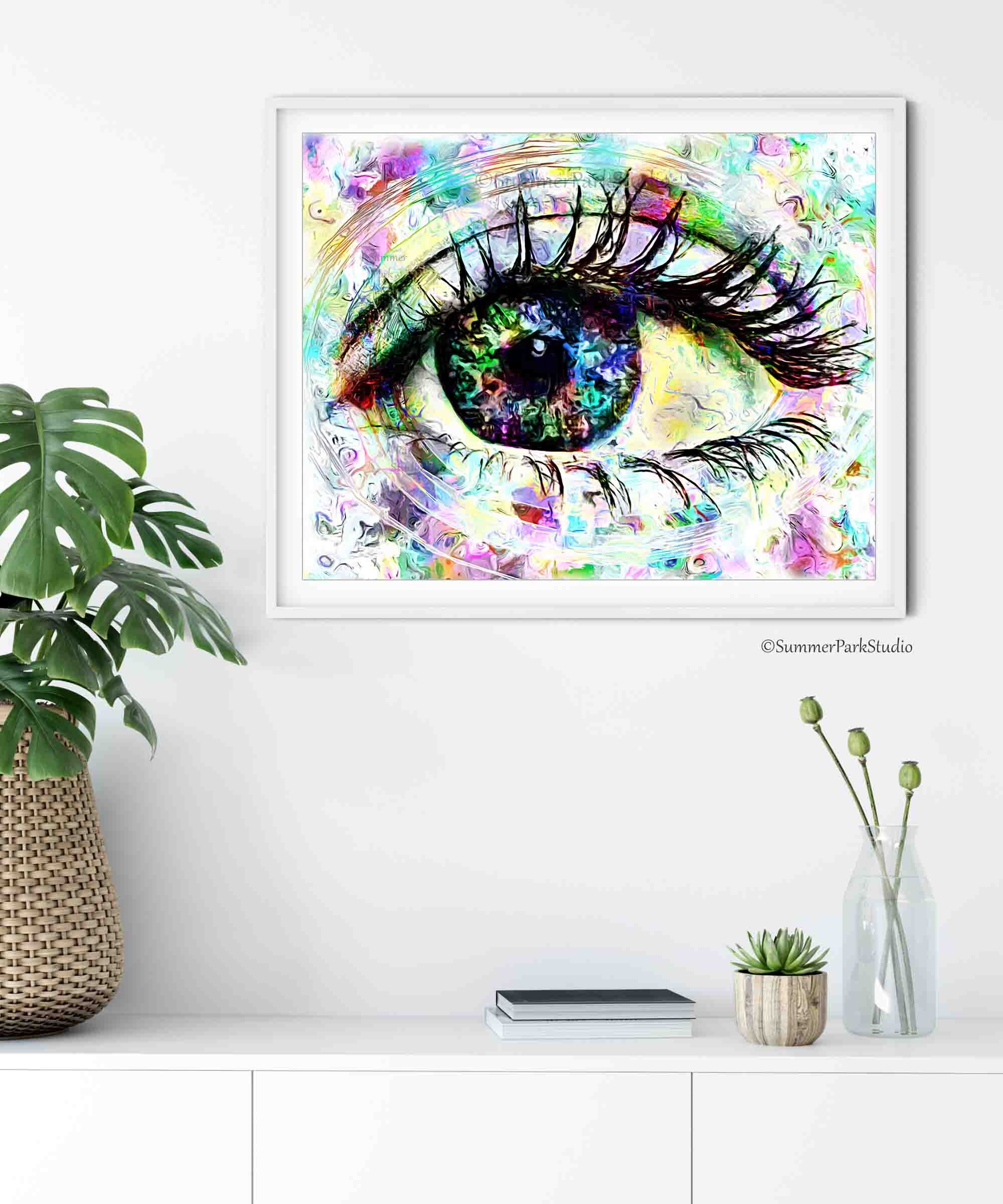 Eye Wall Art, Optometry Art Prints or Stretched Canvas, Optician ...