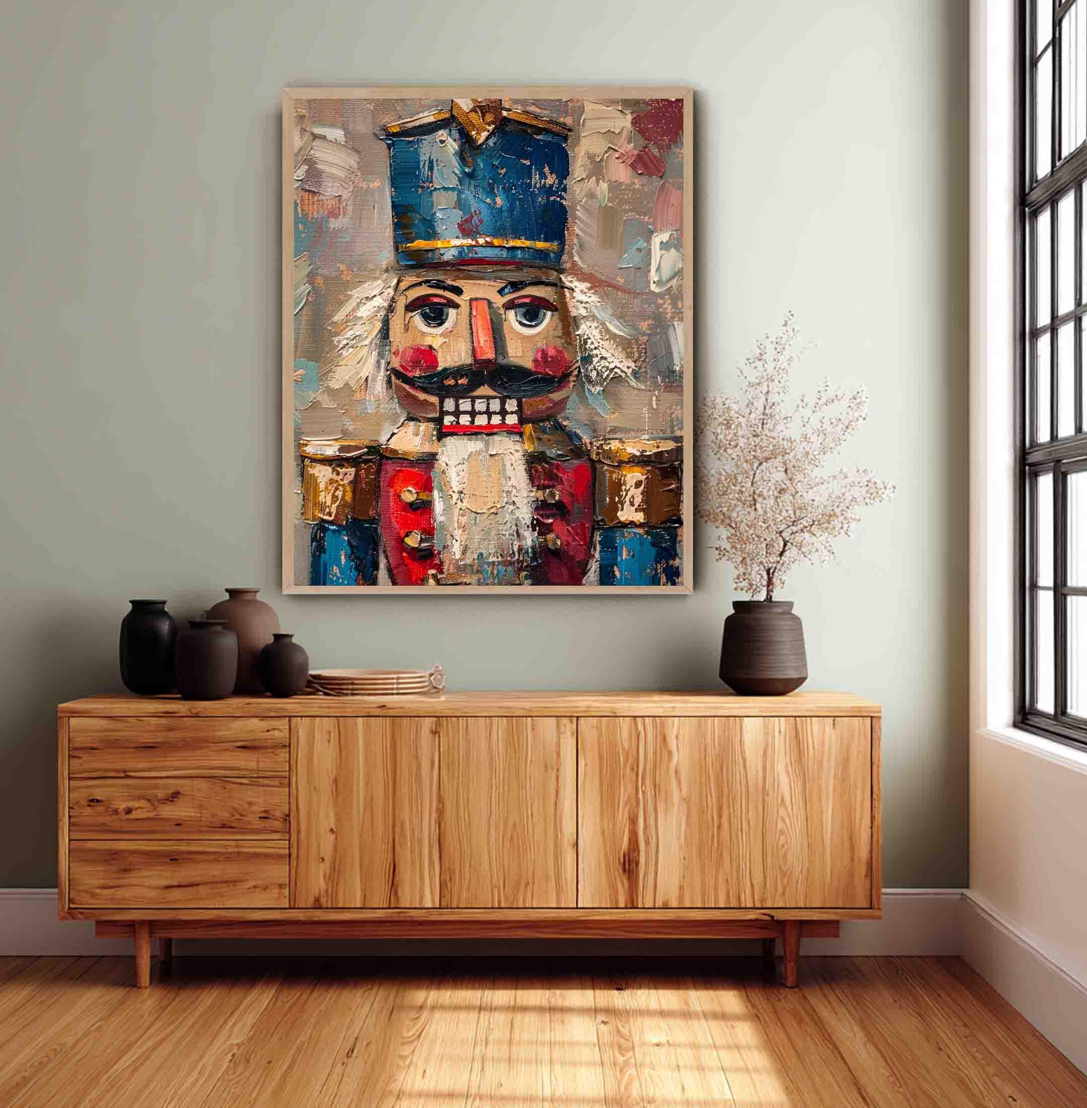 Nutcracker Artwork - Classic Winter Holiday Nut Cracker Soldier Print ...