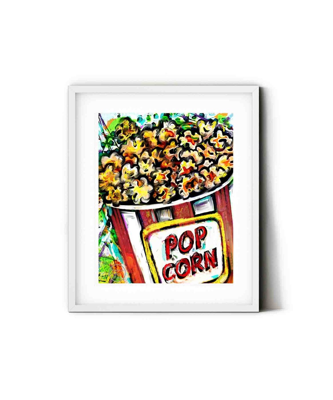 Movie Theater Wall Art Popcorn Art Home Movie Room Décor Movie Art ...