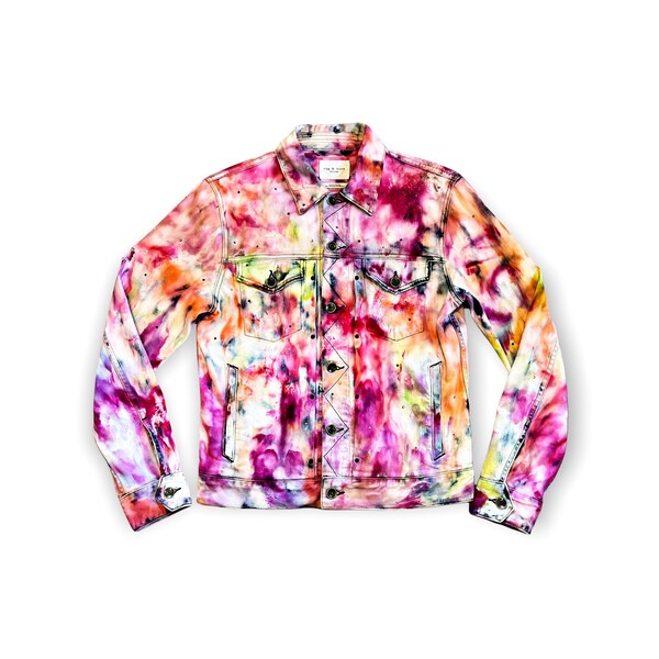Tie Dye Denim Jacket - Etsy