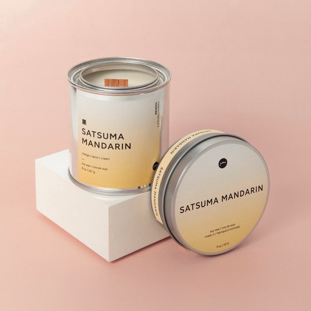 Satsuma Mandarin Orange Neroli Cream Soy Wax Candle From Montreal - Etsy