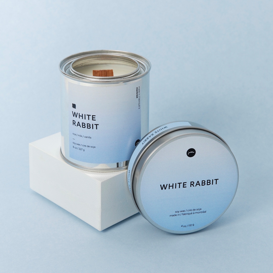 White Rabbit Rice Milk Vanilla Soy Wax Candle From Montreal - Etsy