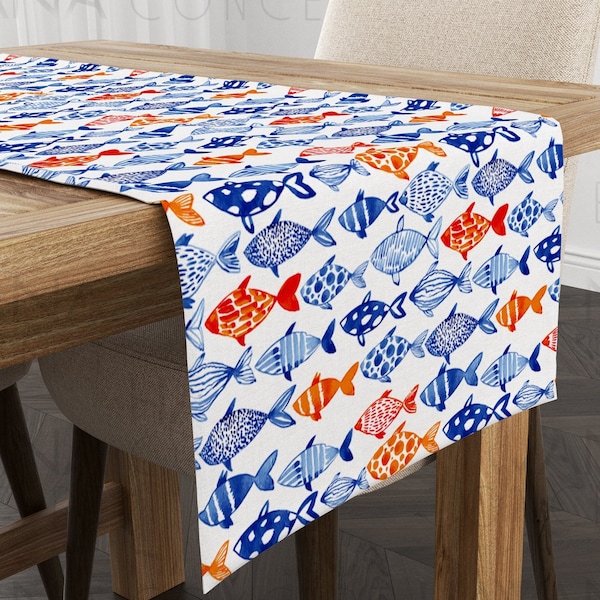 Fish Table Runner - Etsy