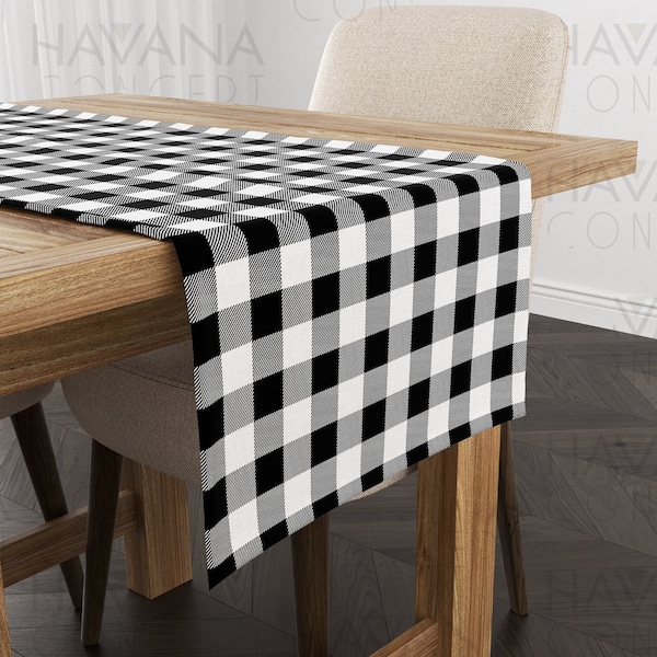 Buffalo Check Table Runner - Etsy