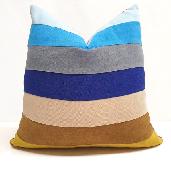 Color Block Pillow - Etsy
