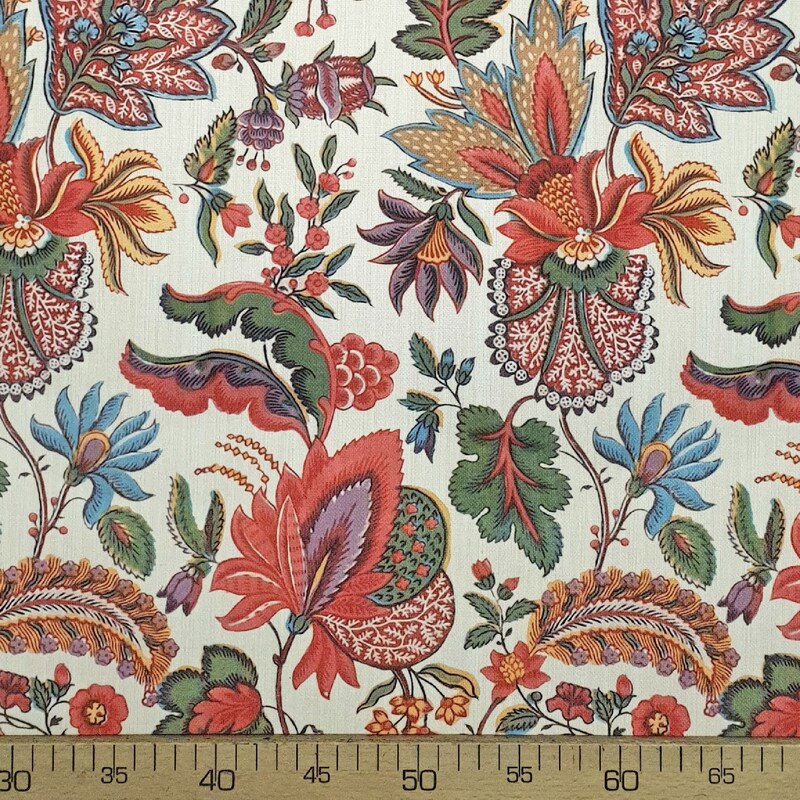 Retro Floral Fabric - Etsy