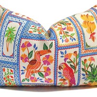 Parrot Painting Pillow Covers, Colorful Birds Pillowcase, Aesthetic ...