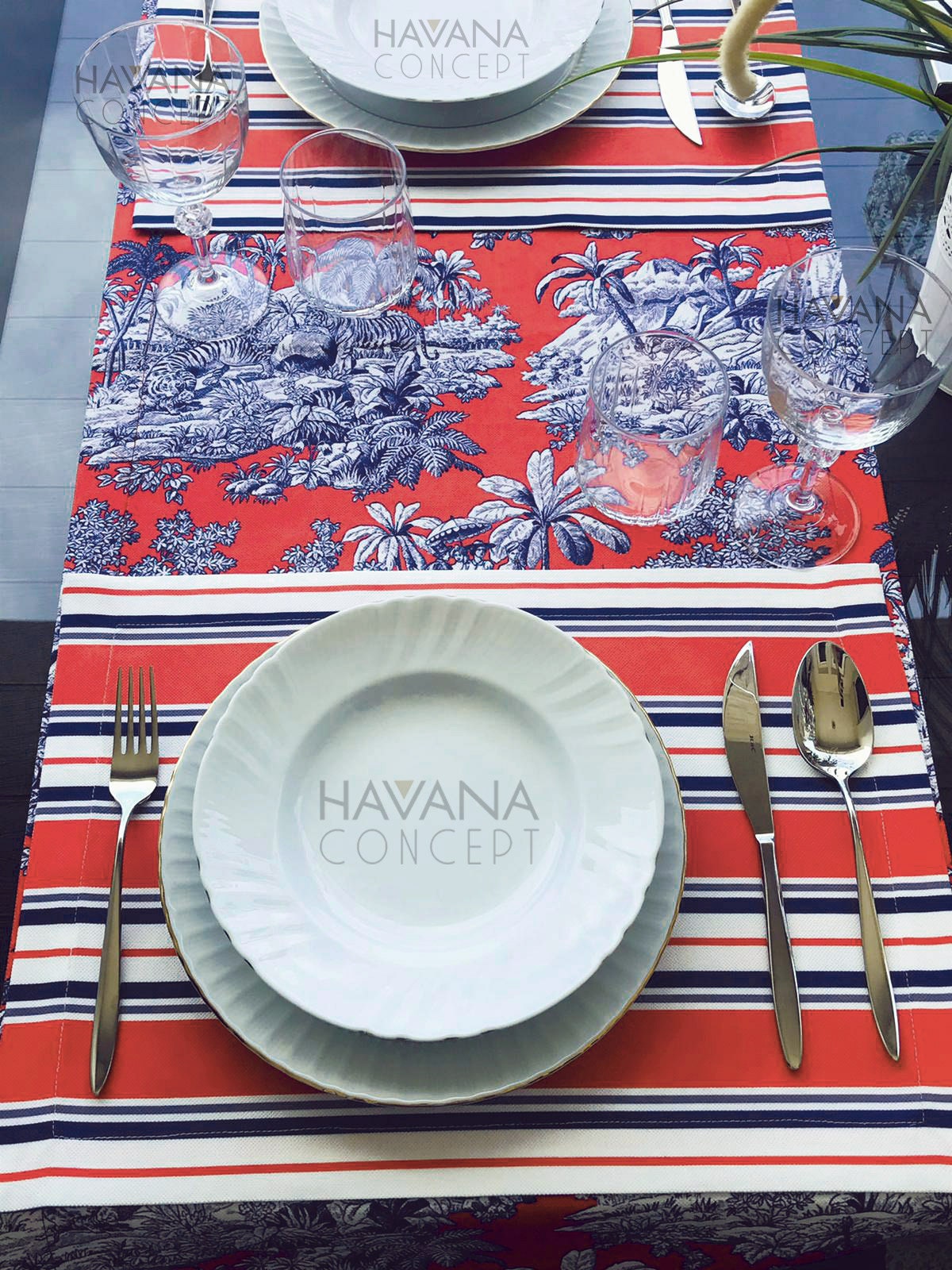 Living Coral Toile De Jouy Fabric French Vintage Toile Art - Etsy