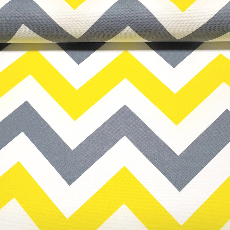 Grey Yellow Chevron - Etsy