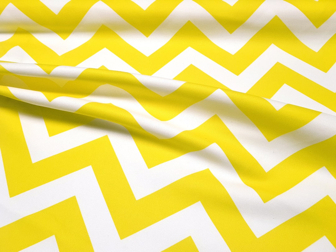Yellow Chevron Fabric: Zig Zag Print, 56" Wide, Home Decor - Etsy