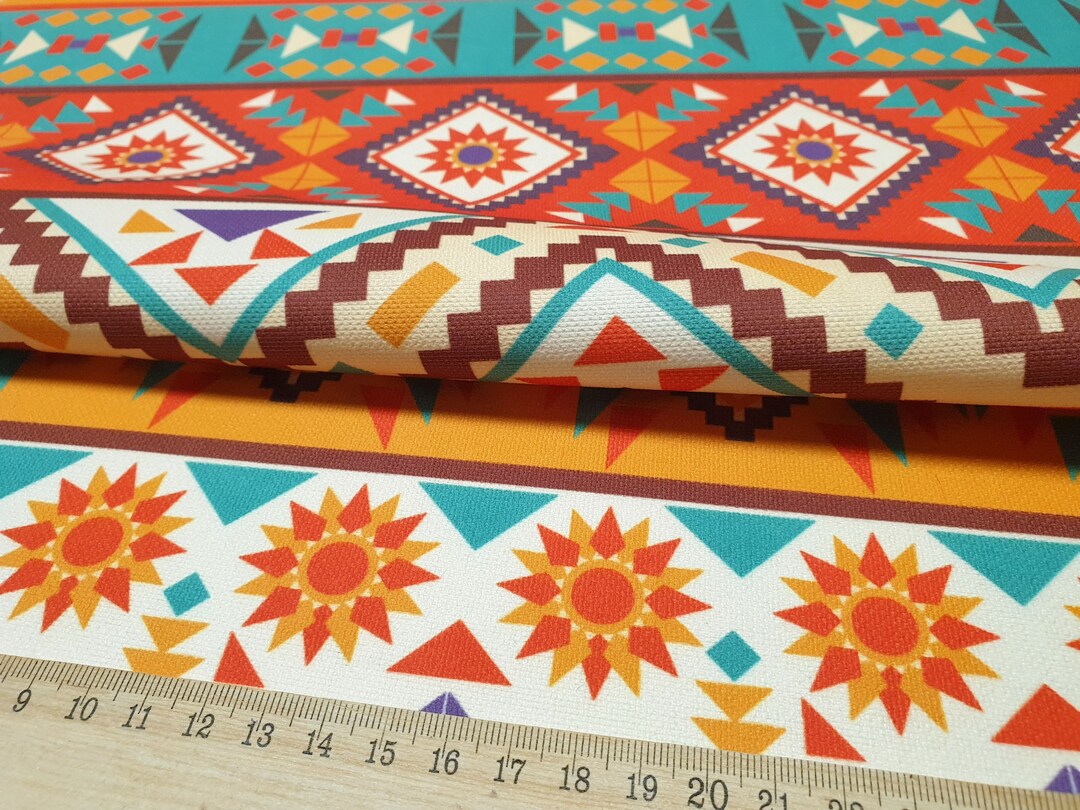 Aztec Print Fabric: Boho Southwestern Upholstery Fabric by the Yard - Etsy