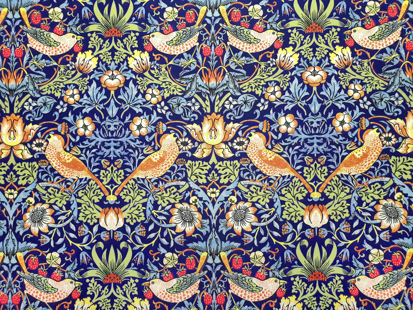 William Morris Upholstery Fabric by the Yard Strawberry Thief Print ... William Morris Upholstery Fabric by the Yard Strawberry Thief Print ...
