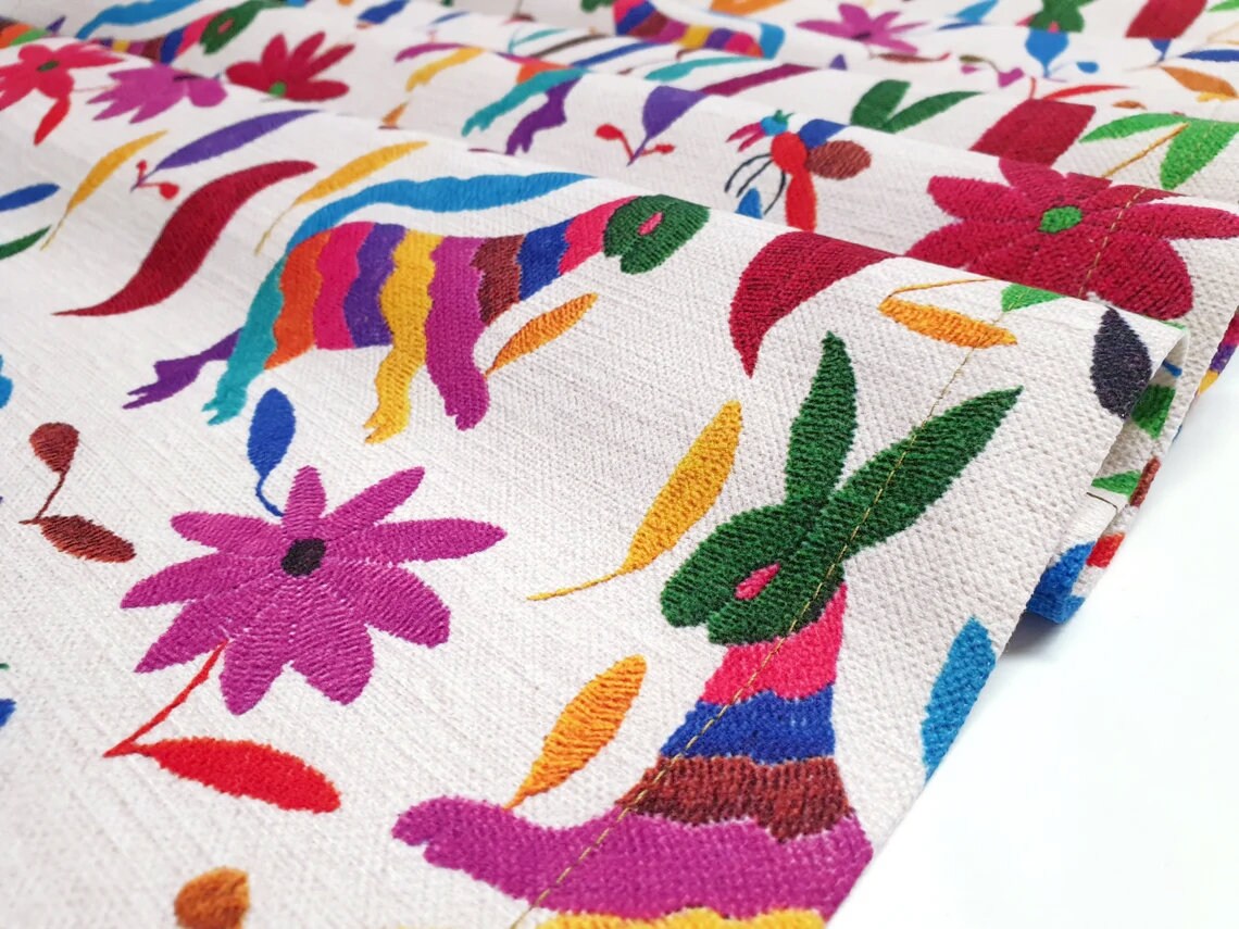 Colorful Mexican Otomi Print Table Runner Various Sizes - Etsy