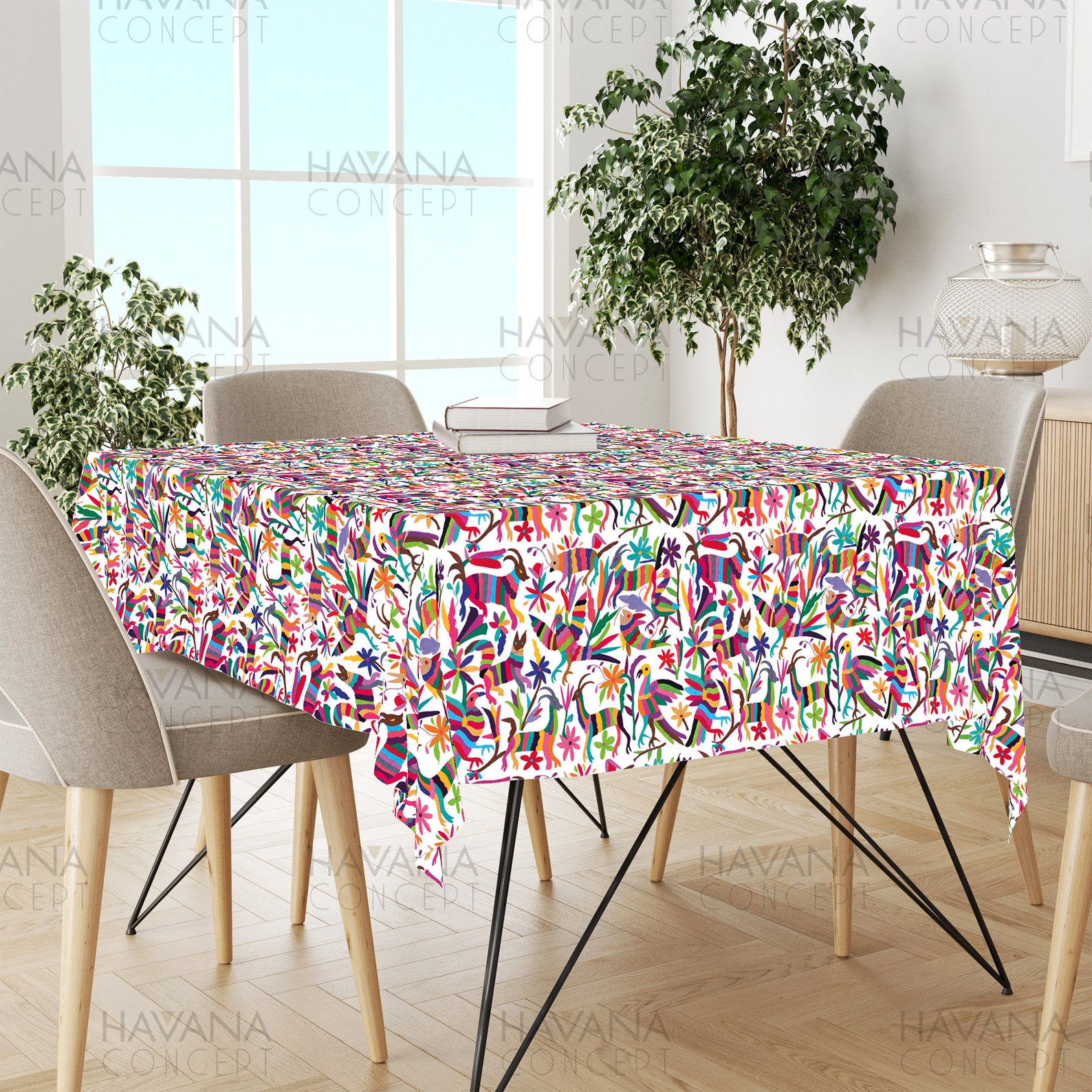 Otomi Print Tablecloth Mexican Otomi Dining Decor Otomi - Etsy