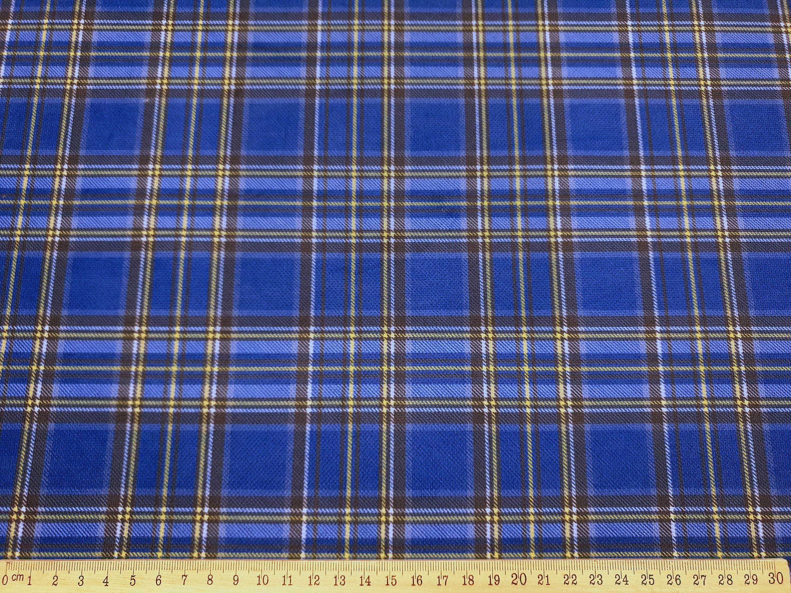 Royal Blue Plaid Fabric Royal Stewart Tartan Print Fabric - Etsy