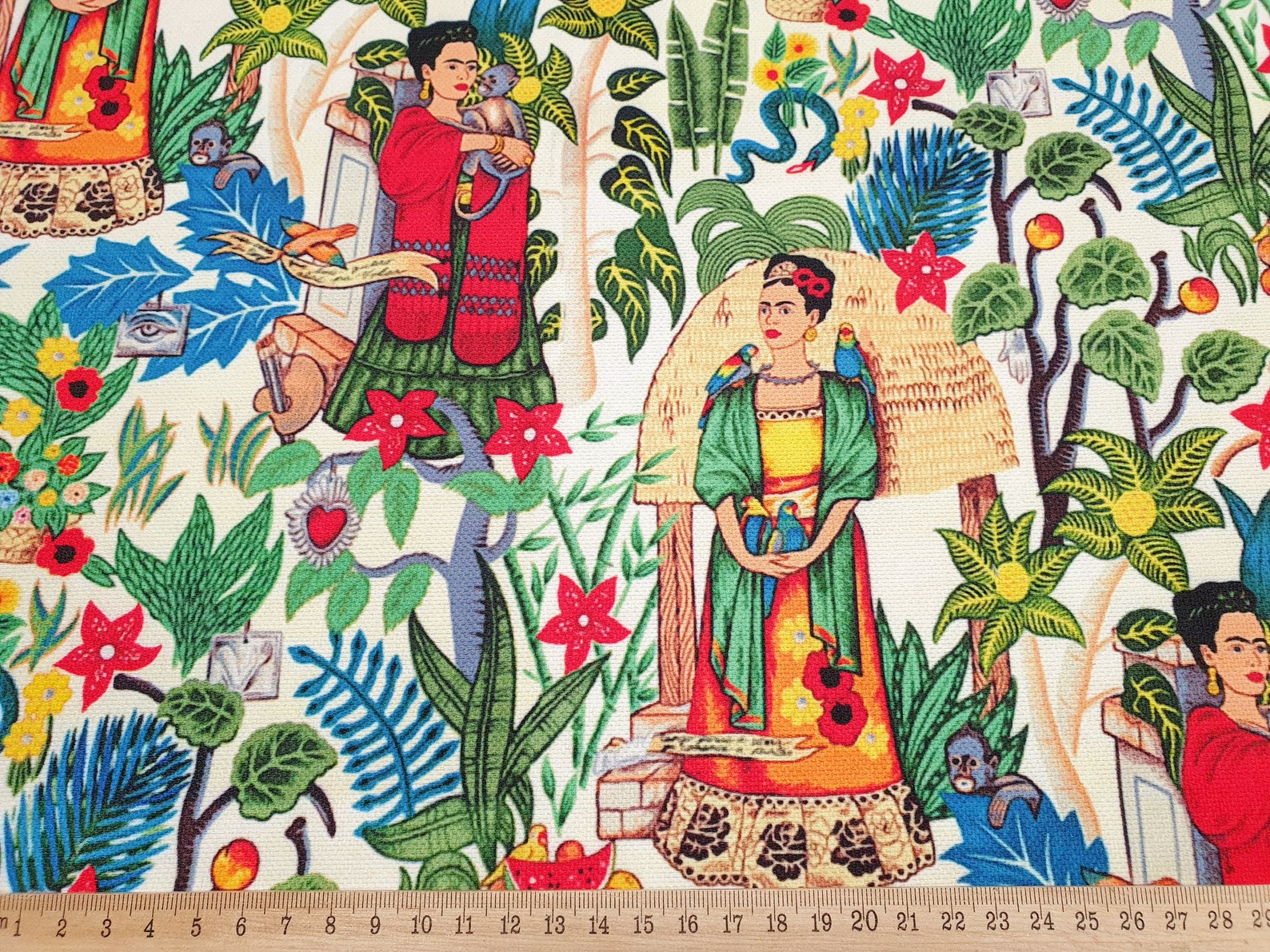 Frida Kahlo Upholstery Fabric by the Yard Frida's Garden - Etsy