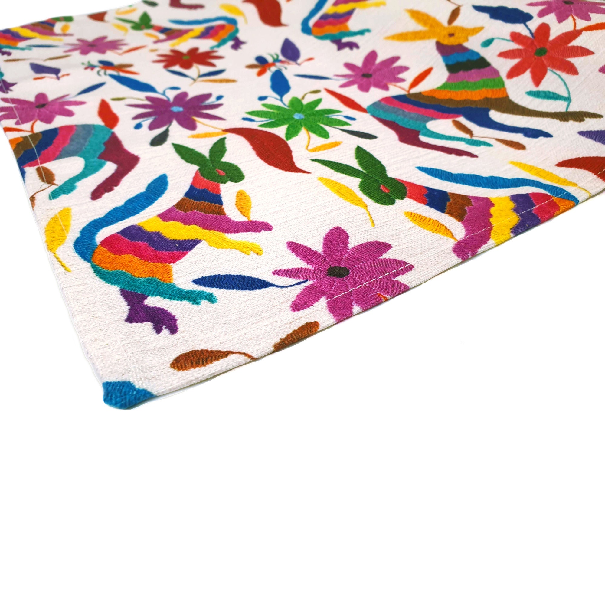 Colorful Mexican Otomi Print Table Runner Various Sizes | Etsy