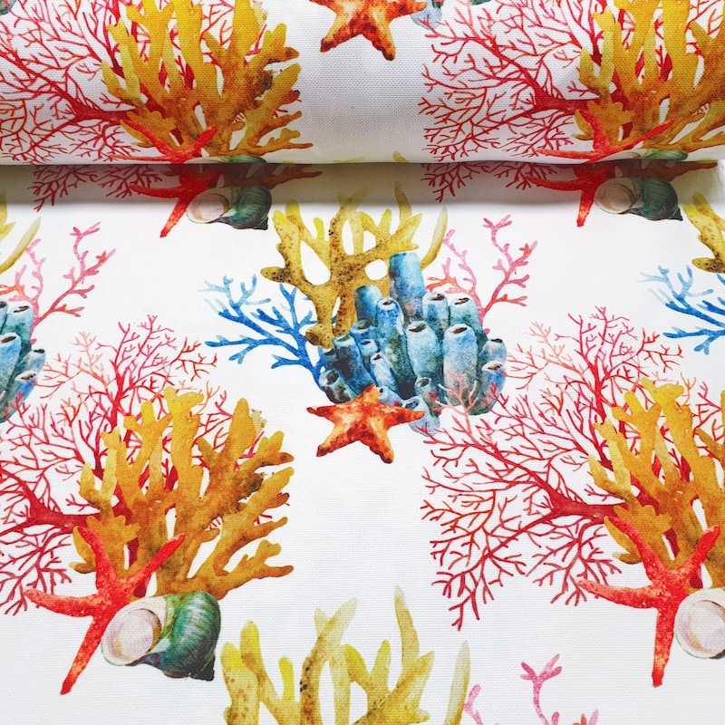 Coral Reef Fabric - Etsy