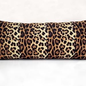 Leopard Lumbar Pillow Cover - Animal Print Rectangular Pillow Case ...