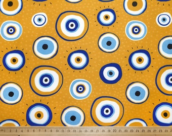 Eye Fabric Eyes Pattern by Kostolom3000 Yellow Blue Eyes Hipster ...