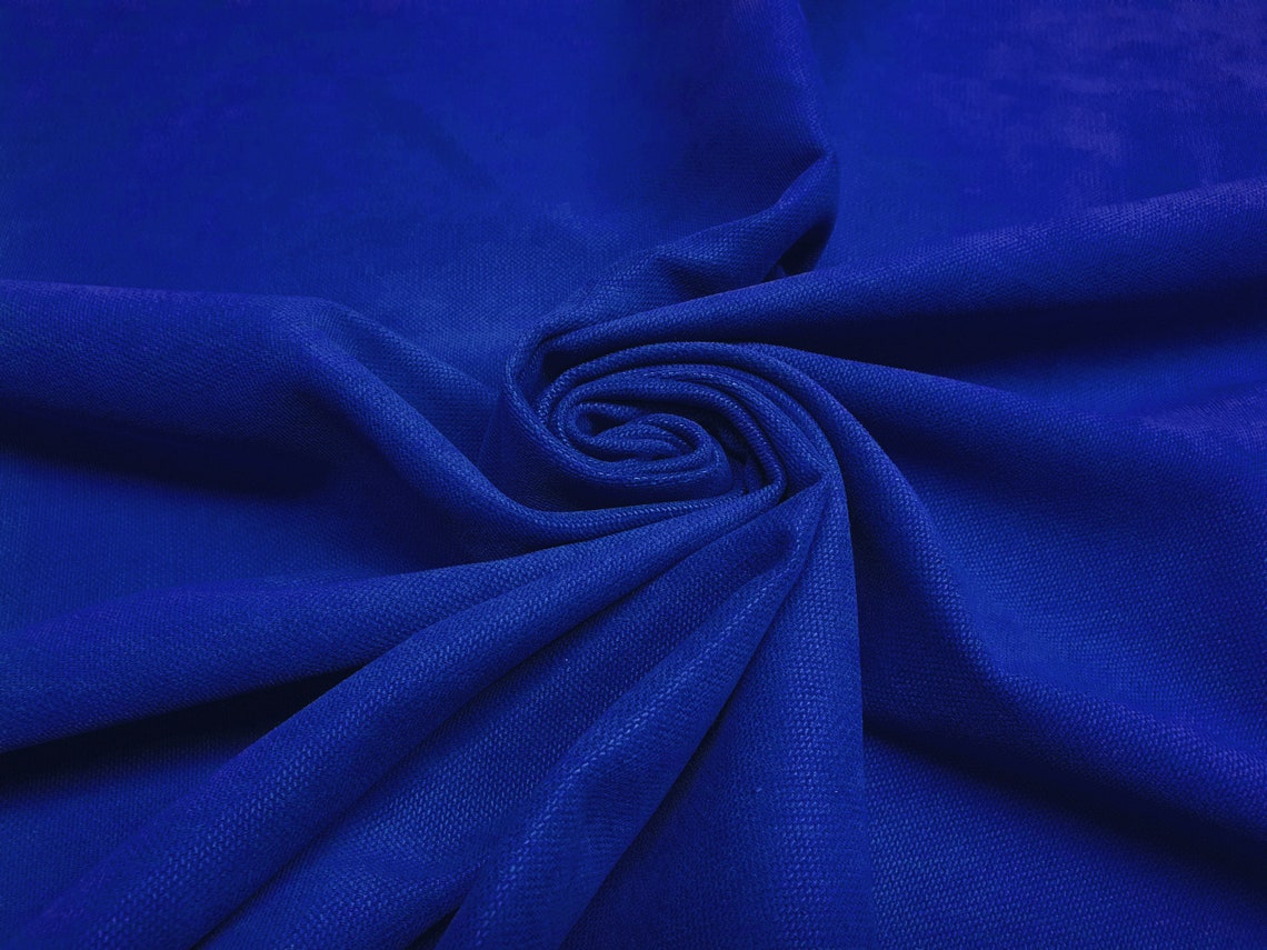 Royal Blue Velvet Look Upholstery Fabric: Soft Home Decor Fabric - Etsy