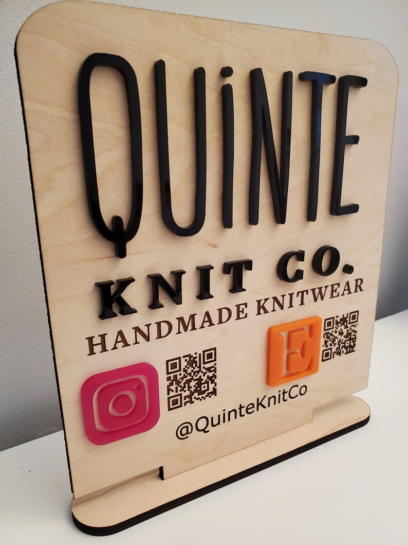 Signs for Craft Shows/vendors Markets Social Media QR Code | Etsy