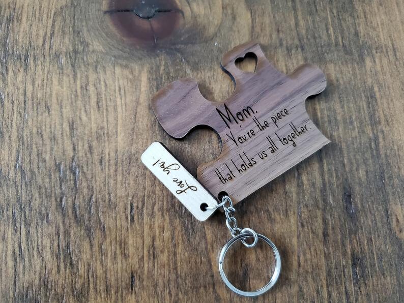 SVG File for Glowforge Key Chain Samples Included Blanks - Etsy