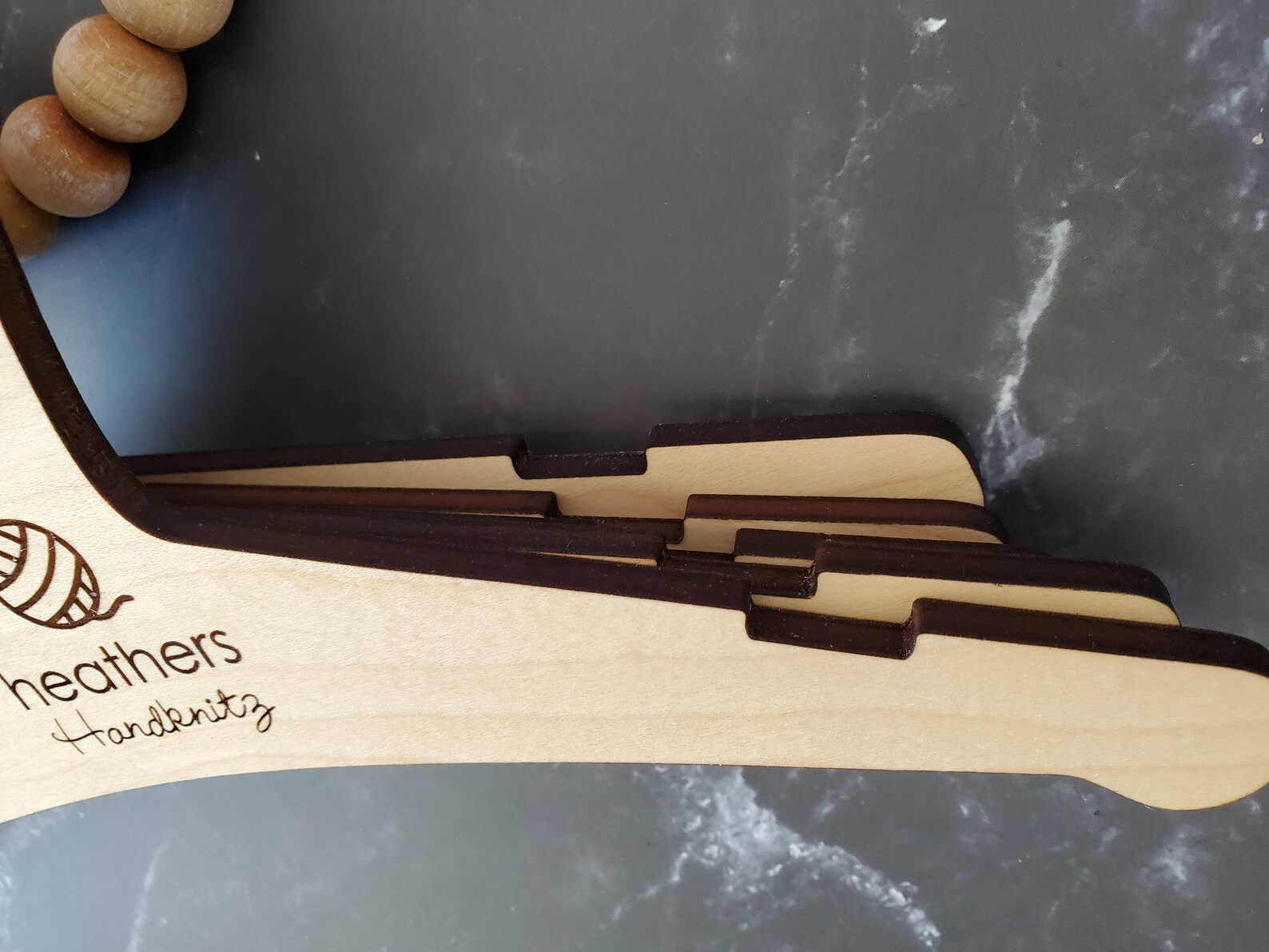 Custom LOGO or Name Wooden Hangers Perfect for Displaying Knitted or ...