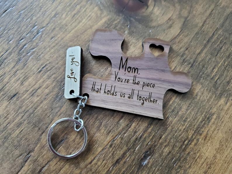 SVG File for Glowforge Key Chain Samples Included Blanks - Etsy