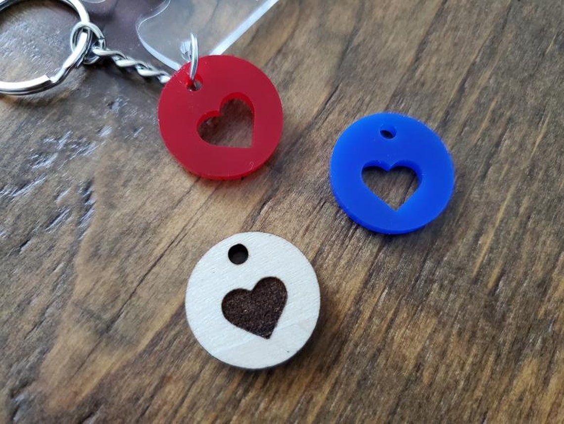 SVG File for Glowforge Key Chain Samples Included Blanks - Etsy