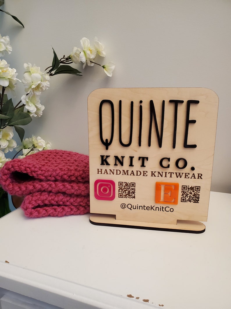 Signs for Craft Shows/vendors Markets Social Media QR Code | Etsy