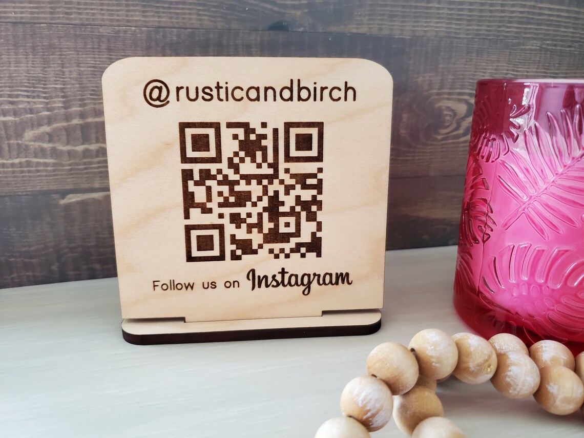 4 Wood Sign for Craft Shows/vendors Markets 1 QR Code - Etsy
