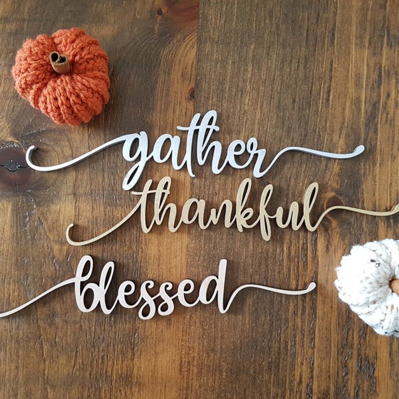 Thankful Plates - Etsy