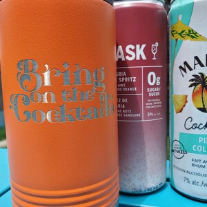 SLIM Cans - Custom Ordered Vacuum Insulated SLIM Beverage Holder Fits ...
